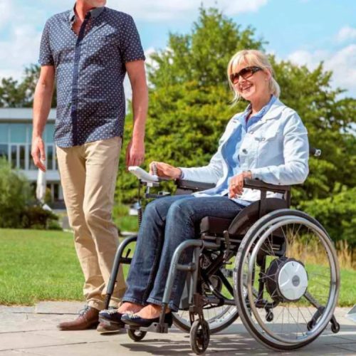 Manual Wheelchair Power wheels with joy stick | Alber E-Fix