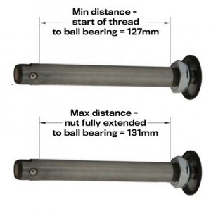 130mm Quick Release Wheelchair Axel Pins Spindle - The Accessible Planet